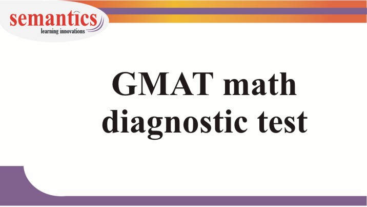 GMAT math diagnostic test