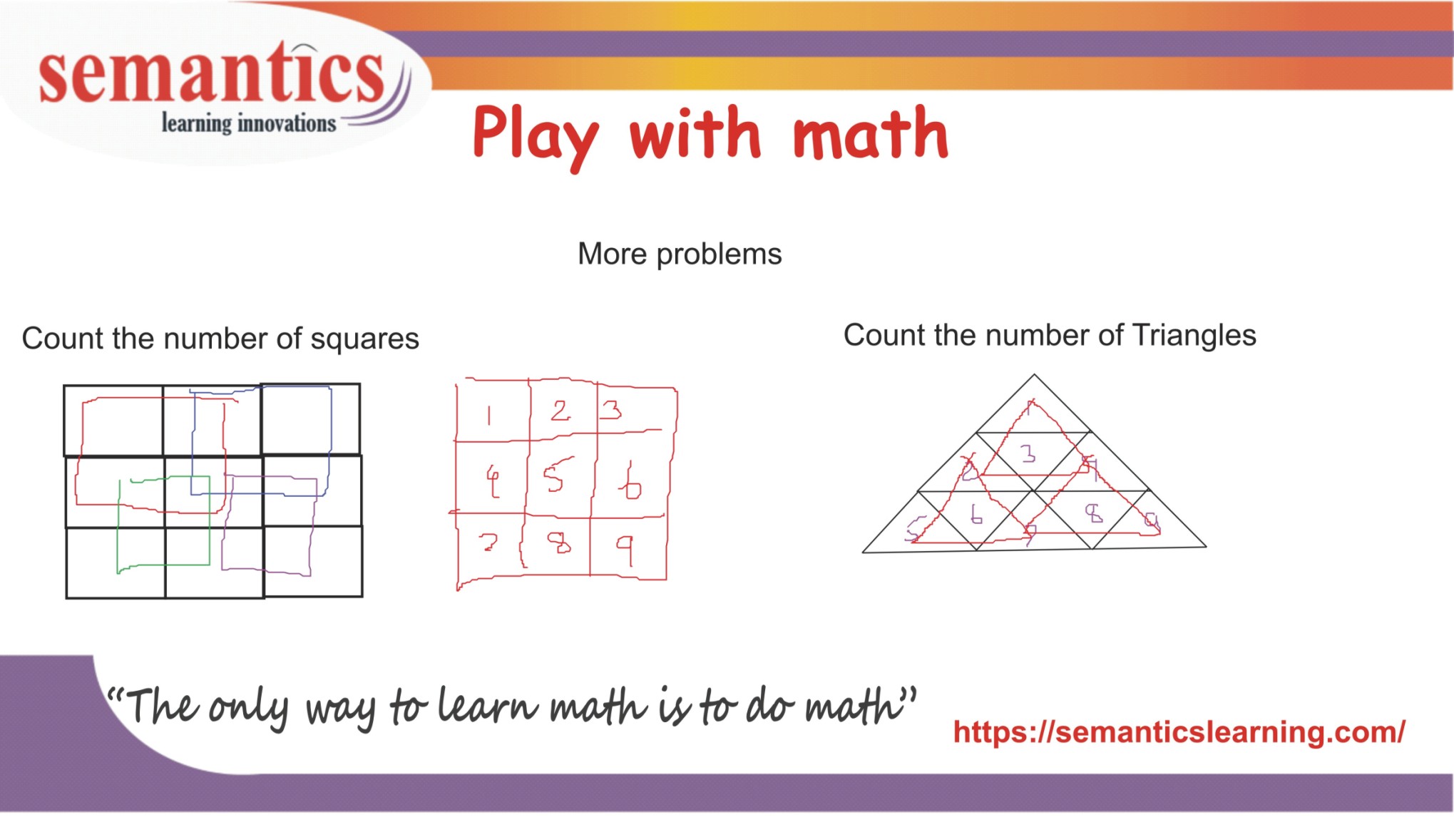 Math reasoning exercise set 1